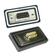 China D Sub Connectors for Extreme Temperatures Brass Tin Plated gold Plated Pins IP68 Waterproof -55°C To 125°C for sale