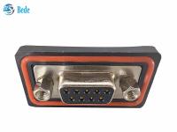 China PA66 Silicone D Sub9 Female Connector High Current Voltage 500V Mounting Type Soldered for sale