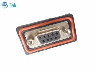 China PA66 Silicone D Sub9 Female Connector High Current Voltage 500V Mounting Type Soldered for sale