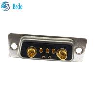 China High Current Planning D-Sub Connector DB 7W2 Female Connector with Solder Cup Termination Style and 500 Mating Cycles for sale