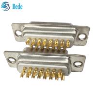 China 500V Voltage Rating Db 15 Male Connector , D Sub 15 Pin Male Connector With Boardlocks for sale
