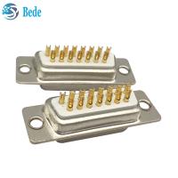 China 500V Voltage Rating Db 15 Male Connector , D Sub 15 Pin Male Connector With Boardlocks for sale