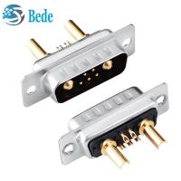 China 7W2 Coaxial D-Sub Right Angle/Straight Pins High Current Connector Combo DB for sale