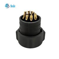 China IMC26-2212X Circular Connector, 12-pin Circular Male Plug with Snap-on Design for sale