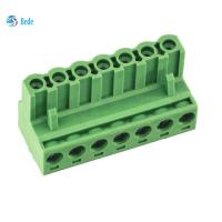 China Inline Female Wire Connector Pluggable Terminal Blocks 2~24pins 2EDGR-5.08 for sale