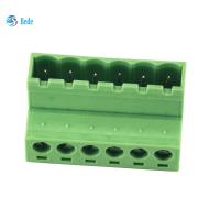 China Plug-in terminal block Inline Male Wire Connector 2EDGKR-5.08 300V 15A for sale