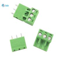 China 2EDGK-5.08 Straight Pin PCB Header PCB Terminal Block Green 2~24pins 320V 15A for sale