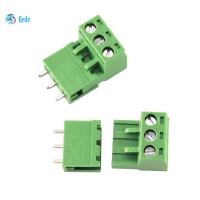 China 2EDGK-5.08 Straight Pin PCB Header PCB Terminal Block Green 2~24pins 320V 15A for sale