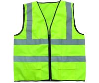 China Reflective Traffic Vest 120 Grams Green Safety Vest For Running for sale