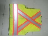 China Custom Safety Vest With Pockets Fluorescent Green Reflective Safety Vest for sale