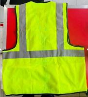 China 110 Gram 80 Gram Green Hi Vis Vest Custom Construction Vest Zipper Type for sale