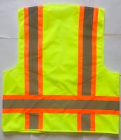 China 120 Grams Reflective Safety Vest Highway High Visibility Vest With Pockets for sale