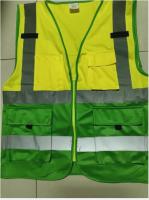China Four Pocket High Visibility Vest Double Color Tear Away Safety Vest for sale