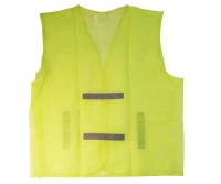 China Economical 60 Gram Safety Vest Net Light Yellow Mesh Safety Vest for sale