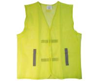 China Economical 60 Gram Safety Vest Net Light Yellow Mesh Safety Vest for sale