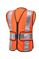 China High Visibility Mesh Reflective Vest 120g Mesh Safety Vest With Pockets for sale
