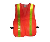 China Mesh Hi Vis Vest Construction Orange Mesh Safety Vest Fluorescent for sale