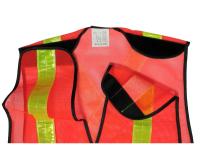 China Red Mesh Work Vest With Pockets 60g 80g Hi Vis Mesh Running Vest for sale