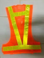China Traffic Class 2 Mesh Safety Vest 120gram Orange Safety Vest Mesh for sale