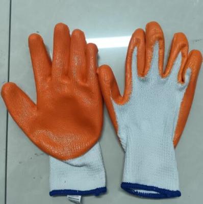 China 2 String Latex Industrial Gloves 10 Gauge Powder Coated Latex Gloves for sale