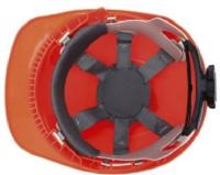 China ABS CE H Shaped Construction Hard Hats Six Point Mesh Belt Anti Skid Anti Smash for sale