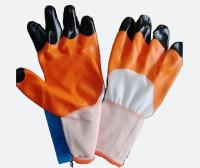 China 23cm-26cm Nitrile Dipped Work Gloves Cold Weather Work Gloves Double Dipping for sale