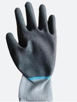 China Rubber Double Dipped Nitrile Gloves 13 Gauge Half Coated Cut Proof Work Gloves for sale