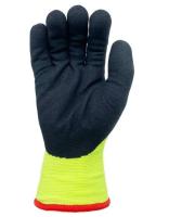 China 24cm 25cm Winter Work Gloves Waterproof Nitrile Coated Cut Resistant Gloves for sale