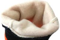 China Orange PVC Coated Gloves 27cm Acid Resistant Cold Proof Chemical Protection Gloves for sale