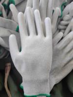 China Lightweight White PU Coated Gloves Size 8 Size 9 Size 10 PU Work Gloves for sale