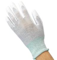 China EN388 PU Coated Gloves Polyurethane Work Gloves  Anti Static Carbon Fiber for sale