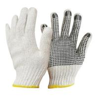 China One Side PVC Dotted Cotton Gloves OEM White Cotton Work Gloves for sale