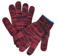 China 21cm-26cm Red Cotton Knitted Gloves OEM Heavy Duty Cotton Work Gloves for sale