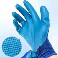 China Cold Weather Work Gloves Crinkle Latex Coated Gloves 22cm 23cm 24cm 25cm 26cm 27cm for sale