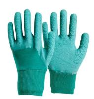China Jersey Interlock Half Coated Latex Dipped Gloves Latex Gripper Gloves for sale