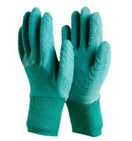 China Jersey Interlock Half Coated Latex Dipped Gloves Latex Gripper Gloves for sale