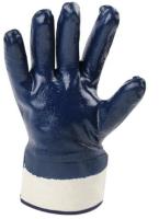 China Blue Chemical Resistant Nitrile Gloves Waterproof Work Gloves Oil Resistant for sale