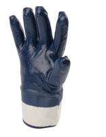 China Blue Chemical Resistant Nitrile Gloves Waterproof Work Gloves Oil Resistant for sale