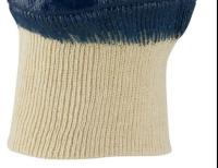 China Elastic Work Gloves Nitrile Chemical Gloves Blue Nitrile Coated Work Gloves Bulk for sale