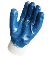 China Knit Cuff Nitrile Coated Gloves Non Slip Cotton Jersey Work Safety Gloves for sale