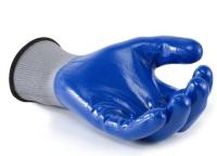 China OEM Fully Dipped Nitrile Gloves Polyester Nylon 25cm 26cm Water Resistant Work Gloves for sale