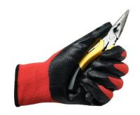 China Waterproof Nitrile Palm Coated Gloves Nitrile Dipped Gloves Size 8 - Size 11 for sale