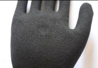 China 15 Gauge Nylon Spandex Liner With Sandy Nitrile Coated Safety Grip Industrial Safety Work Protection Hand Gloves for sale