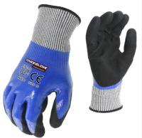 China HPPE  Cut Level 5 Gloves 15 Gauge 80g-95g Cut Resistant Nitrile Gloves for sale