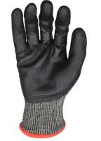 China Microfoam Nitrile A5 Cut Resistant Gloves Black Protective Gloves For Cutting for sale