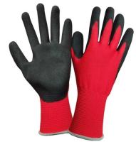China OEM Anti Slip Nitrile Coated Work Gloves Winter Work Gloves Black Blue for sale