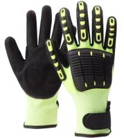 China HPPE Knitted Black Mechanic Gloves EN388 Cut 5 Safety Gloves For Oilfield Construction for sale
