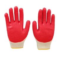 China 10 Gauge White Latex Coated Gloves Latex Dipped Work Gloves TC Seamless Liner for sale
