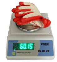 China 10 Gauge White Latex Coated Gloves Latex Dipped Work Gloves TC Seamless Liner for sale