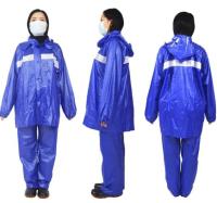 China Thickened Work Wear Rain Gear Vulcanization Rubberized Worker Raincoat for sale